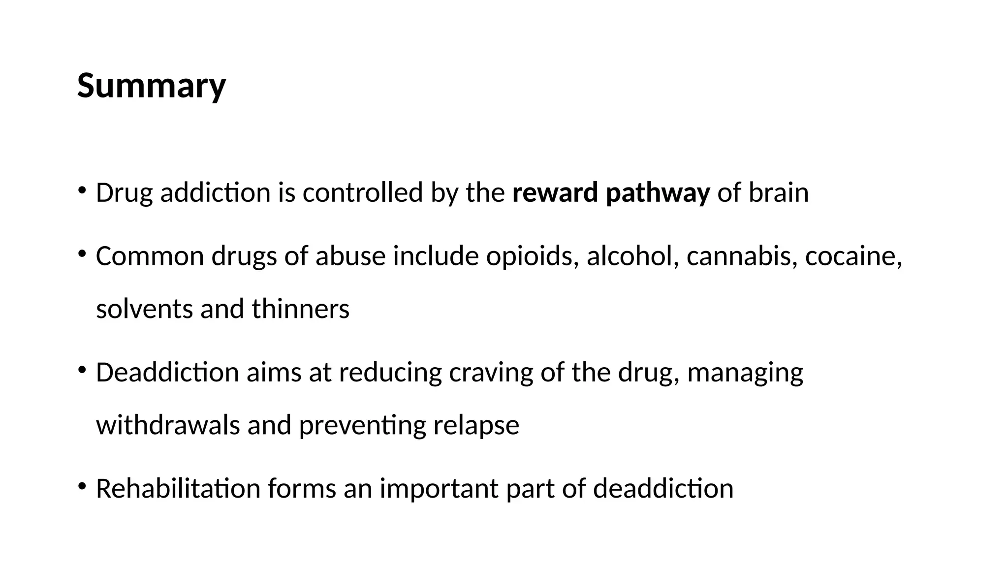 Describe the process and mechanism of drug deaddiction.pptx