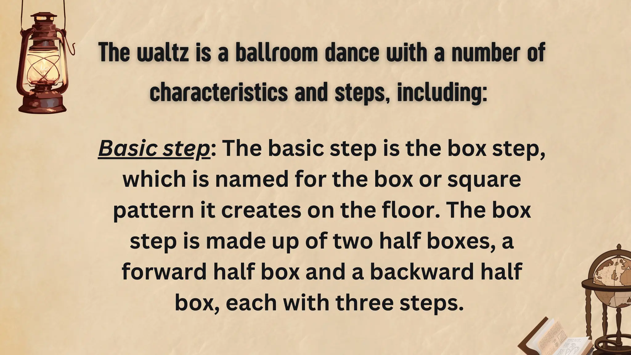 Describe the waltz step and their characteristics;_20240914_194611_0000.pdf