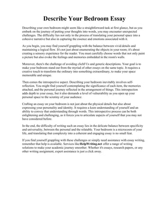 Describe Your Bedroom Essay.pdf