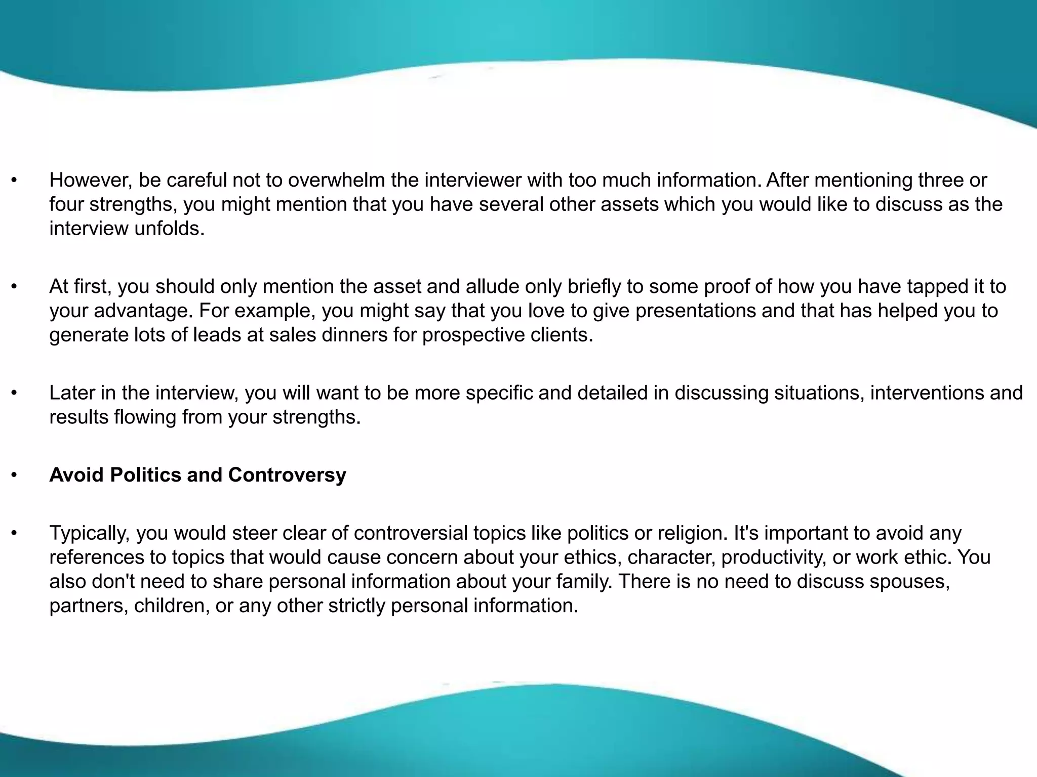 Describe yourself interview question sample answer | PPTX