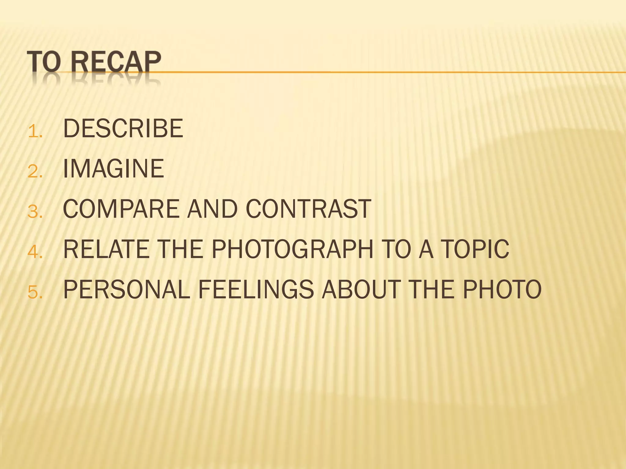Describing a-photograph | PPT
