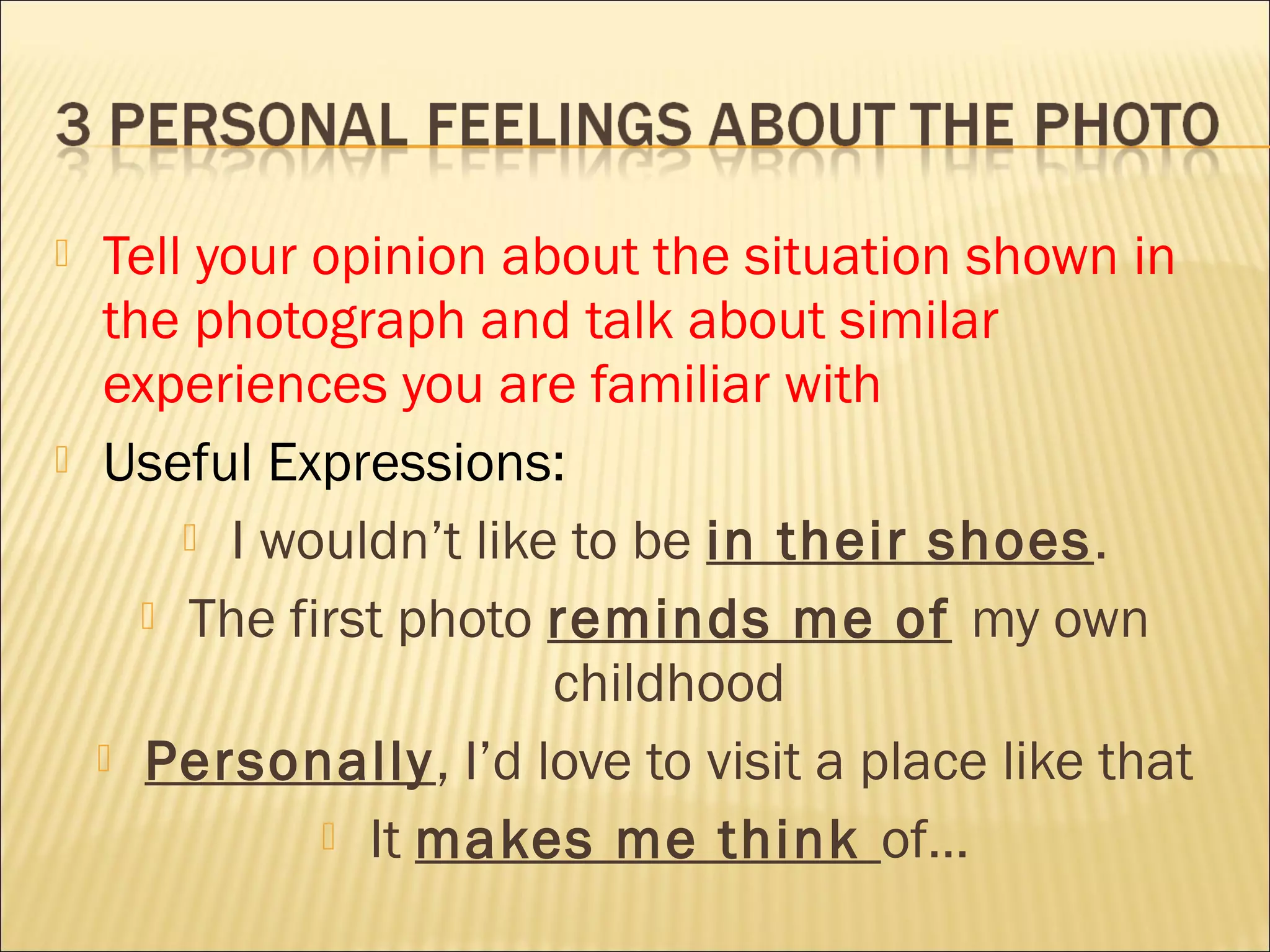 Describing a-photograph 3 steps | PPT