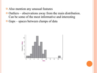 Describing Distributions | PPT