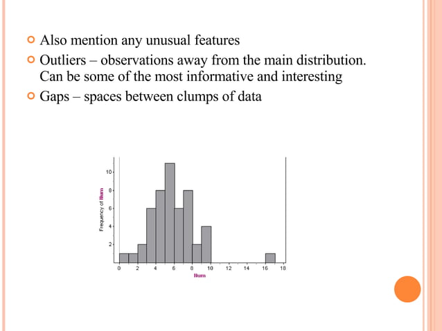 Describing Distributions | PPT