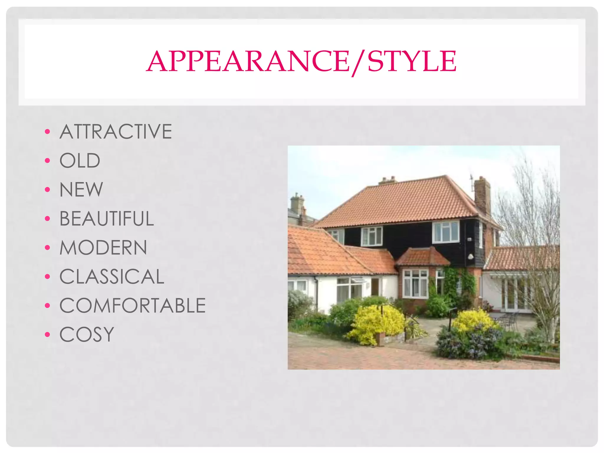 Describing houses | PPTX