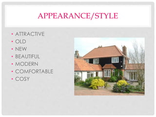 Describing houses | PPT