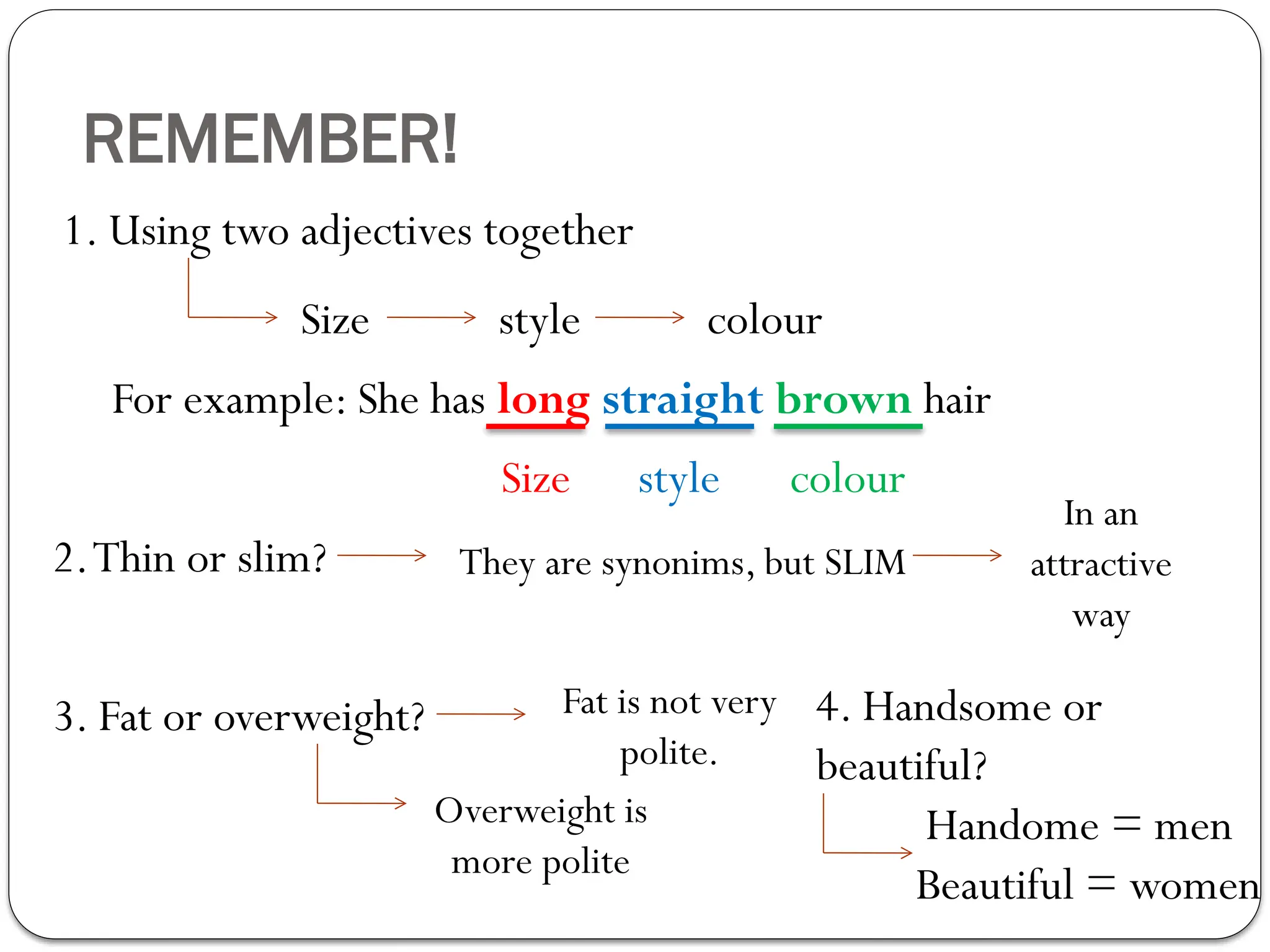 Describing physical appearance and personality | PPTX