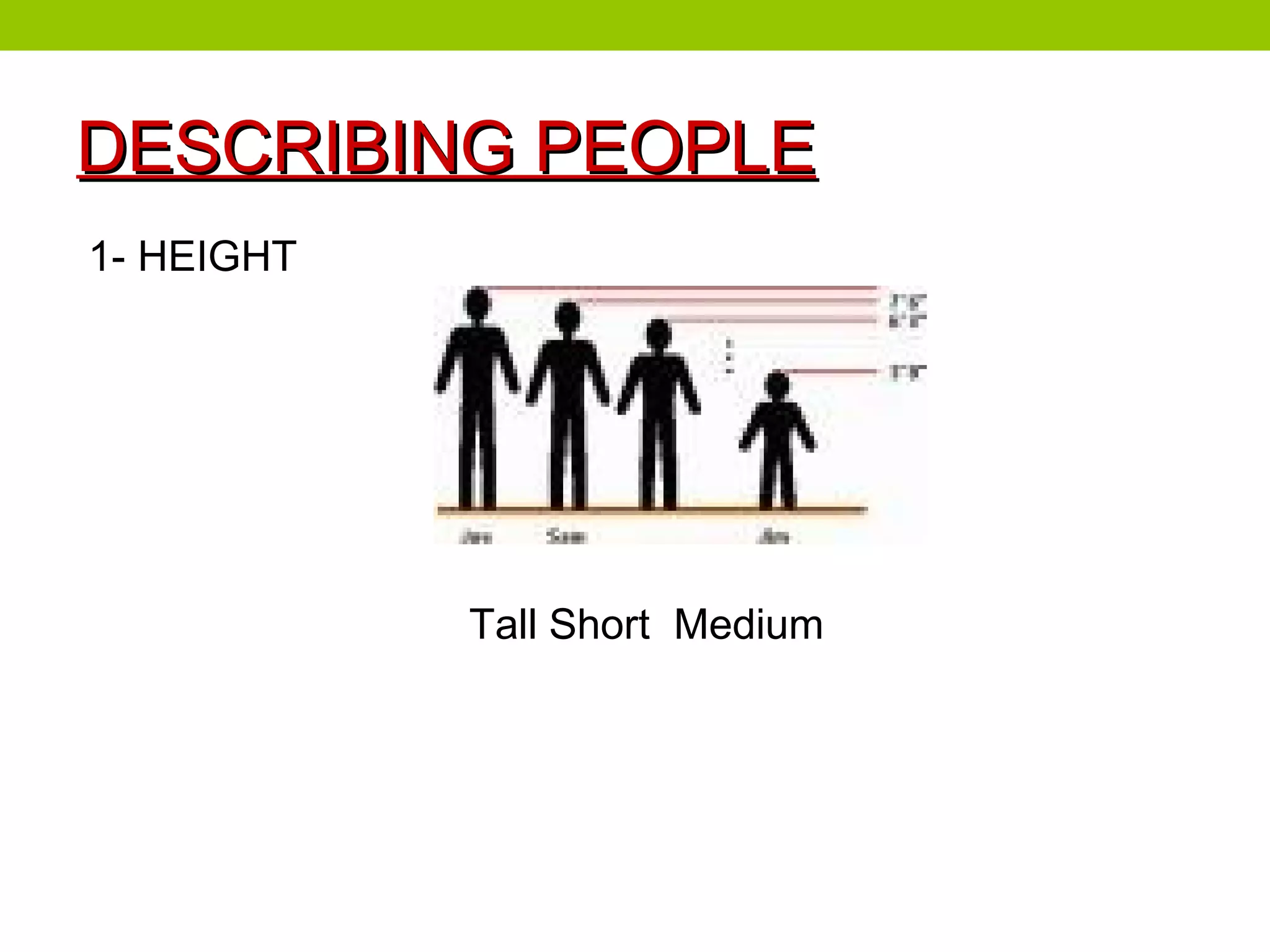 Describing people | PPT