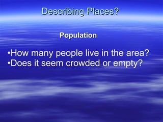 Describing Places | PPT