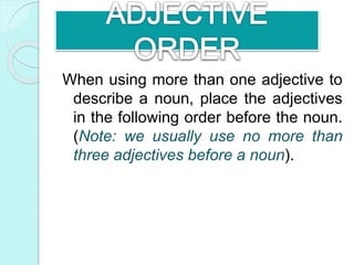 Describing Something