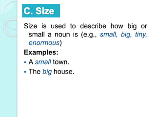 Describing Something