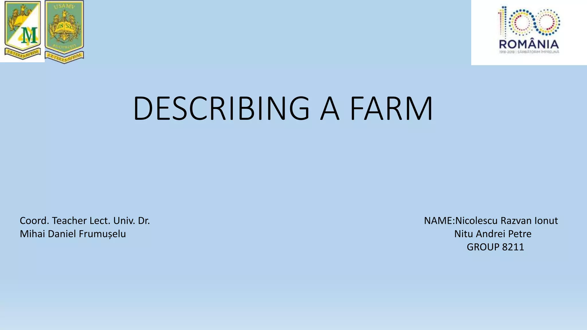 Describing a farm | PPTX