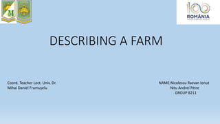 Describing a farm | PPTX
