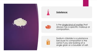 Describing and classifying Matter. grade 6 topic 1 | PPTX | Chemistry ...