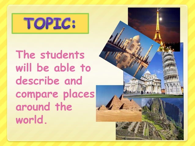 Describing and Comparing places. | PPTX | Education