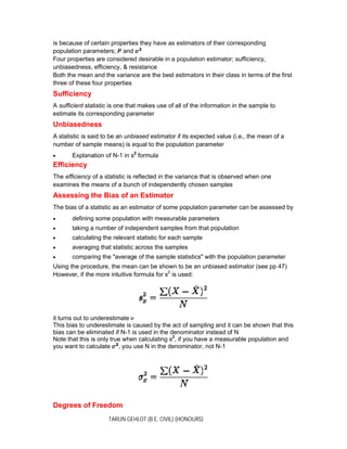 Describing and exploring data | PDF