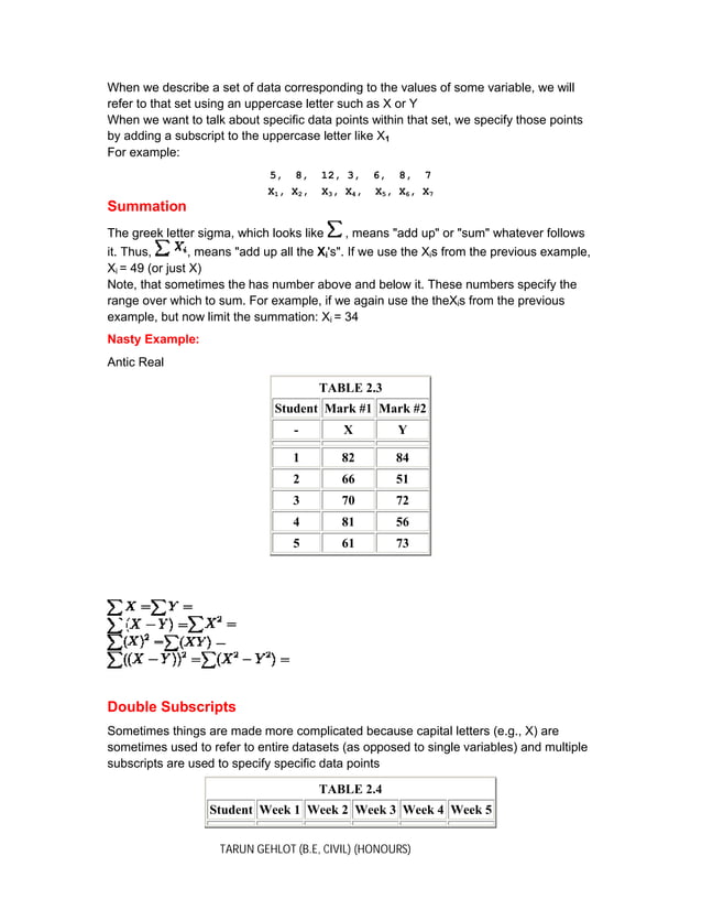 Describing and exploring data | PDF