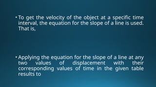 Describing and Graphing Motion for Physical Science | PPTX