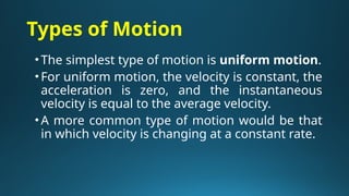 Describing and Graphing Motion for Physical Science | PPTX