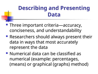Describing data collected and Presenting Data.ppt