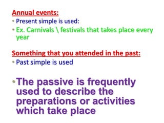 Describing an event | PPTX
