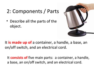Describing anobject kettle | PPT