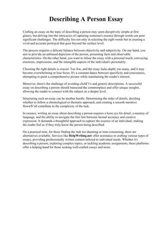Describing A Person Essay.pdf