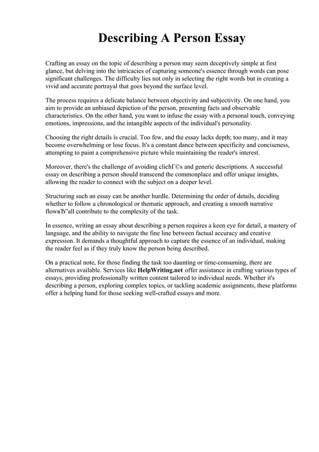 Describing A Person Essay.pdf