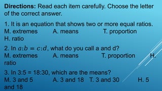 Describing a Proportion.powerpoint presentation | PPTX