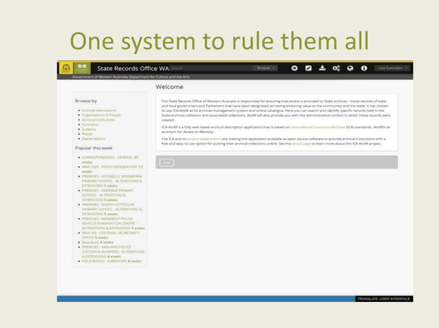 ‘Describing archives in context: open source and the SROWA | PPT