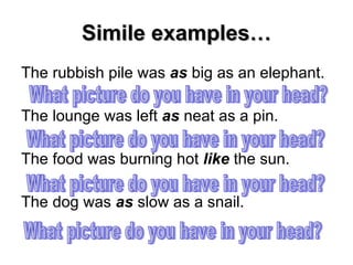 Describing characters using similes | PPT