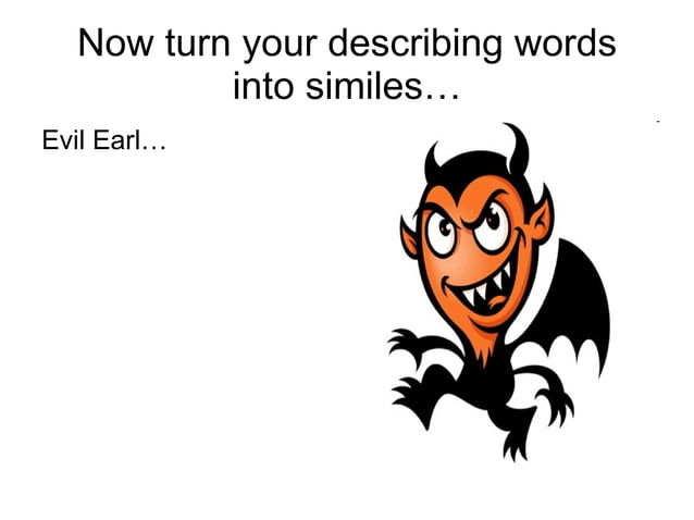 Describing characters using similes | PPT