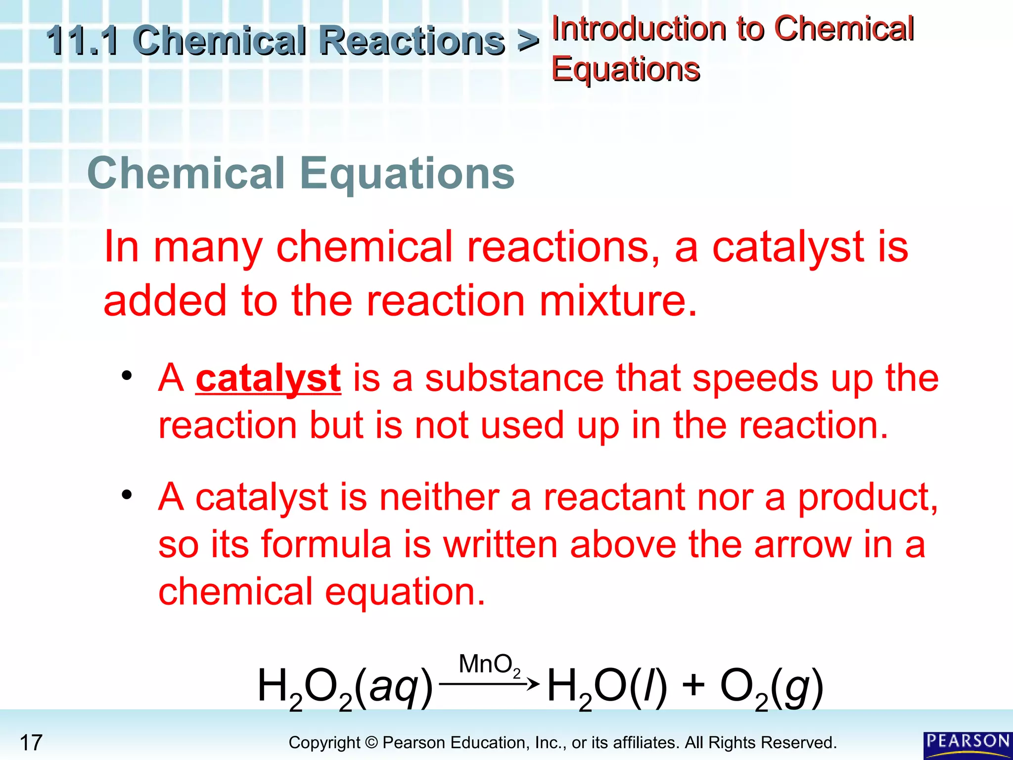 Describing chemical reactions | PPT