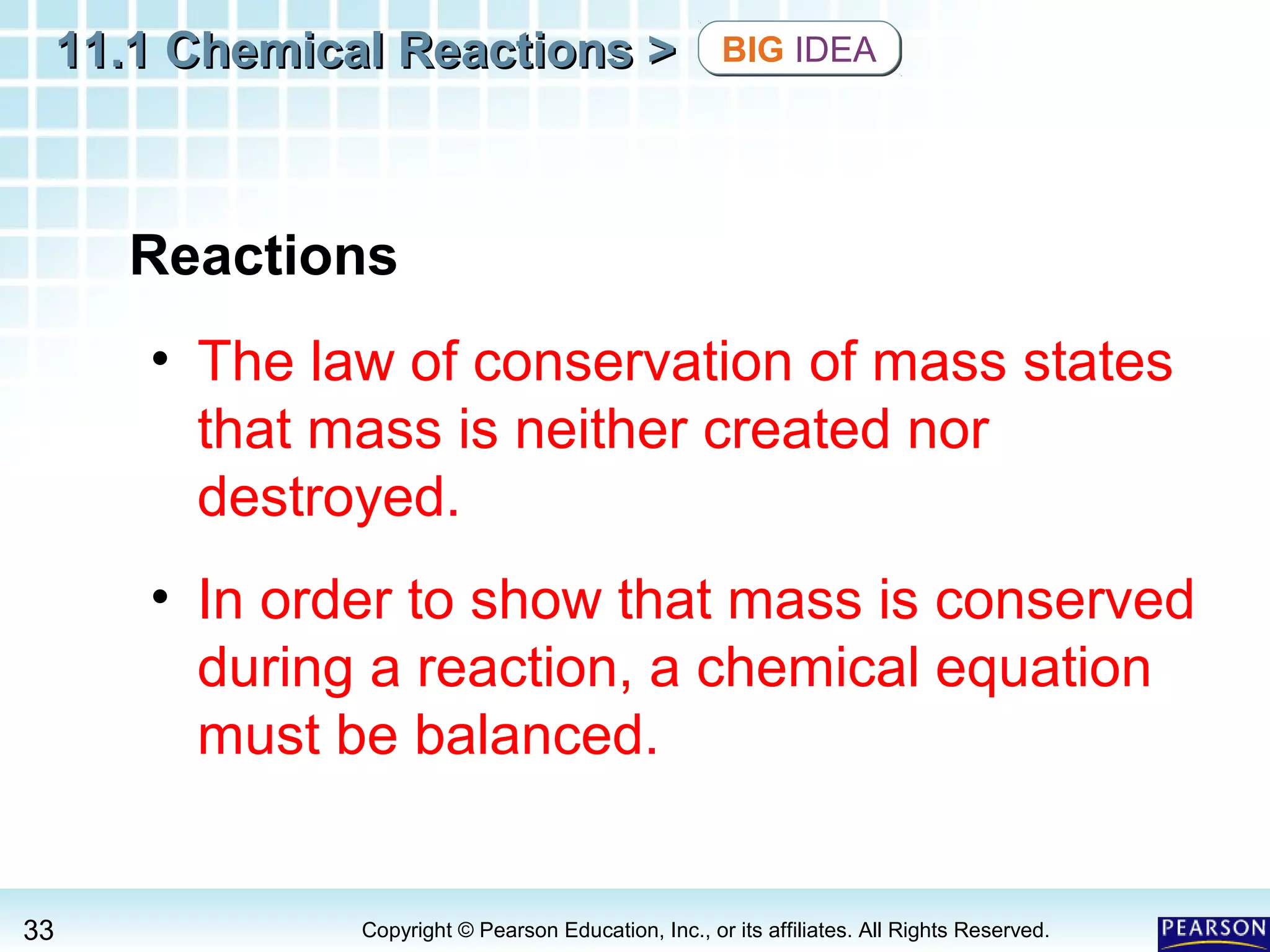 Describing chemical reactions | PPT
