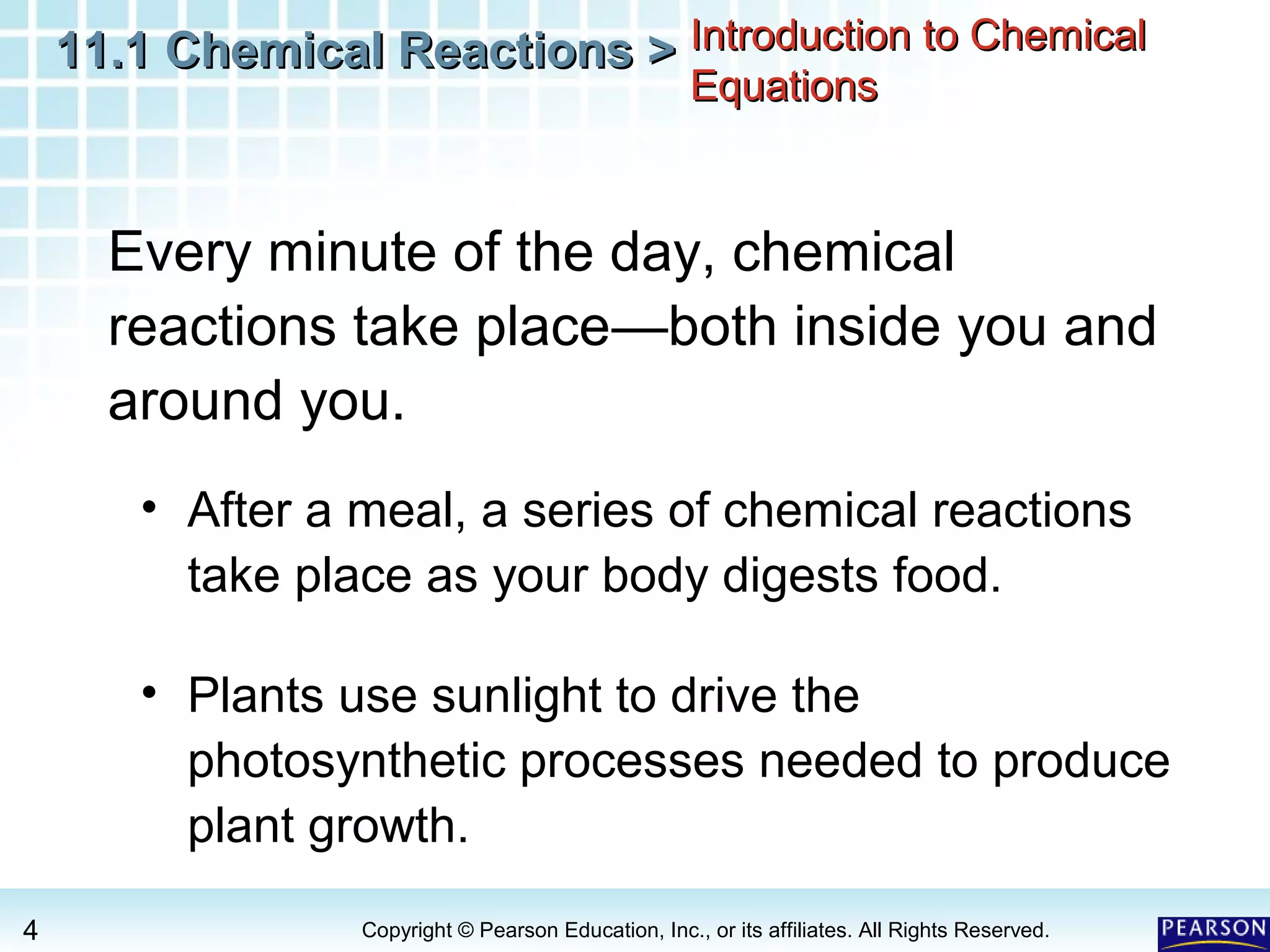 Describing chemical reactions | PPT