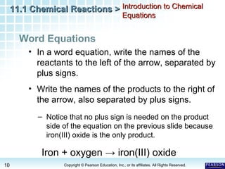 Describing chemical reactions | PPT