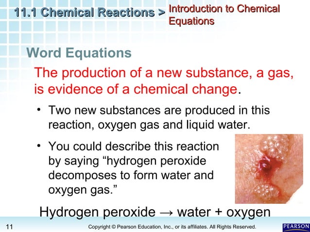 Describing chemical reactions | PPT