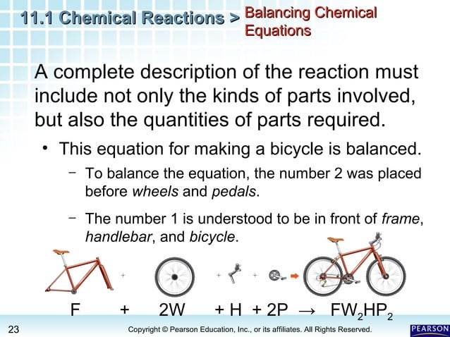 Describing chemical reactions | PPT