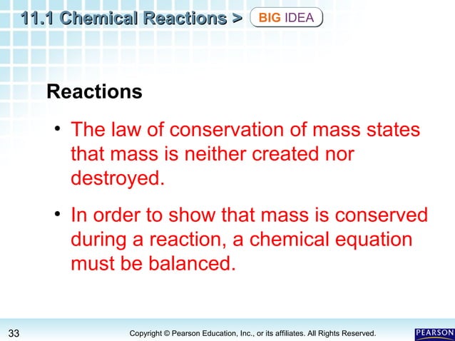 Describing chemical reactions | PPT