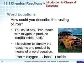 Describing chemical reactions | PPT