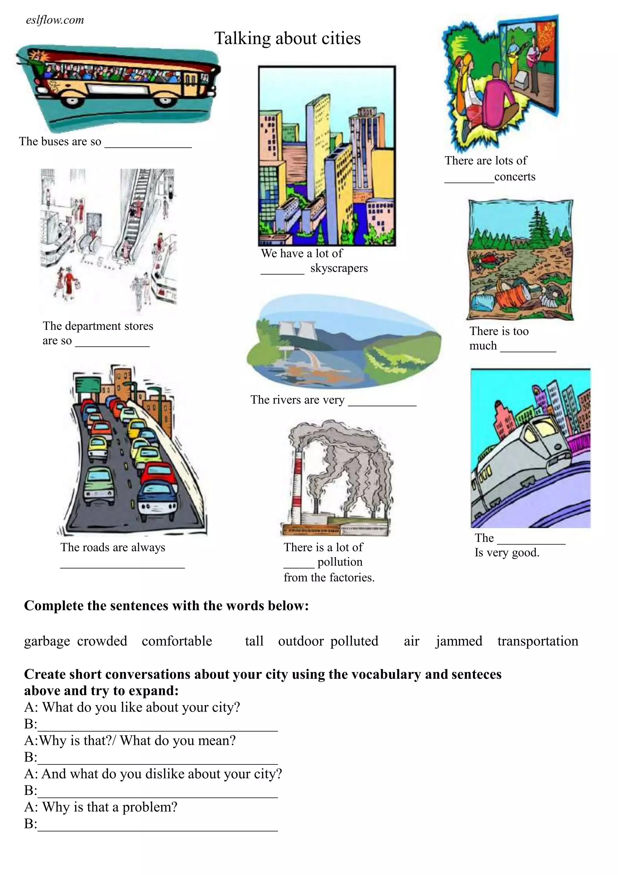 Describing cities | PPTX