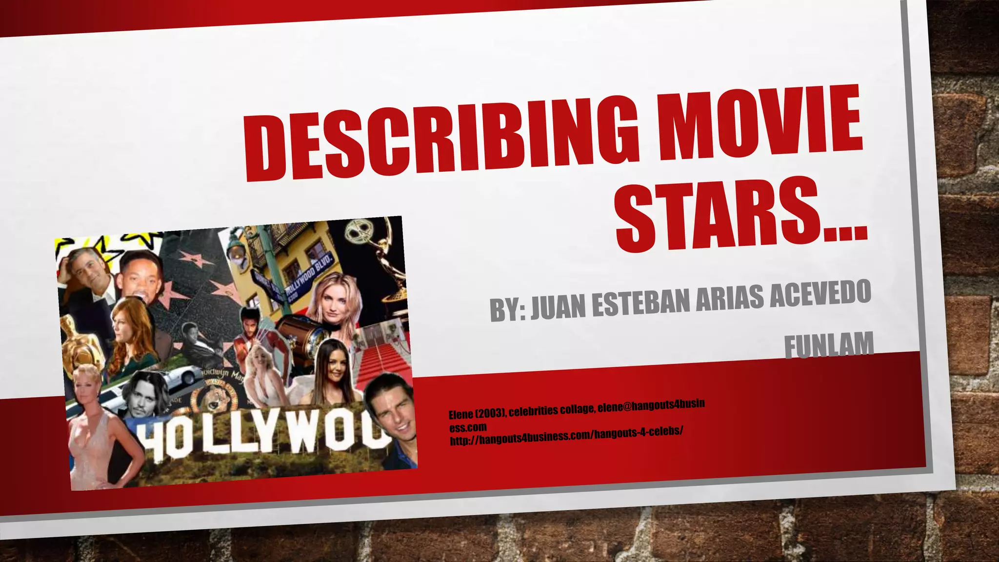 Describing famous people | PPTX