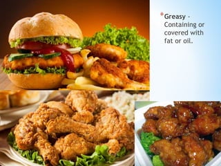 Adjectives for Describing Food | PPTX