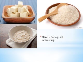 Adjectives for Describing Food | PPTX