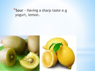 Adjectives for Describing Food | PPTX