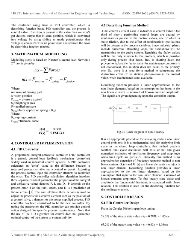 Describing function based controller for stiction | PDF