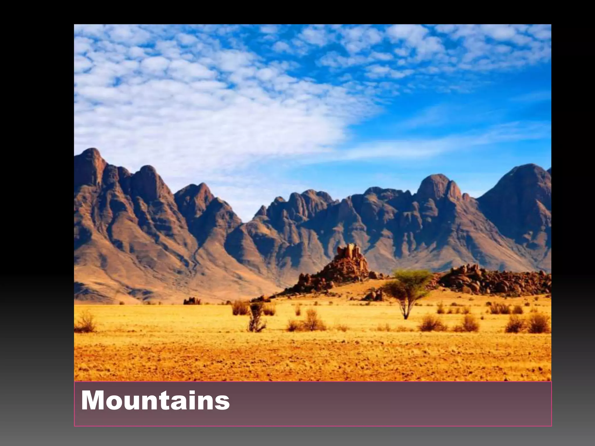 Describing landscapes- Elementary Vocabulary Practice | PPTX