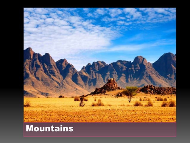 Describing landscapes- Elementary Vocabulary Practice | PPTX