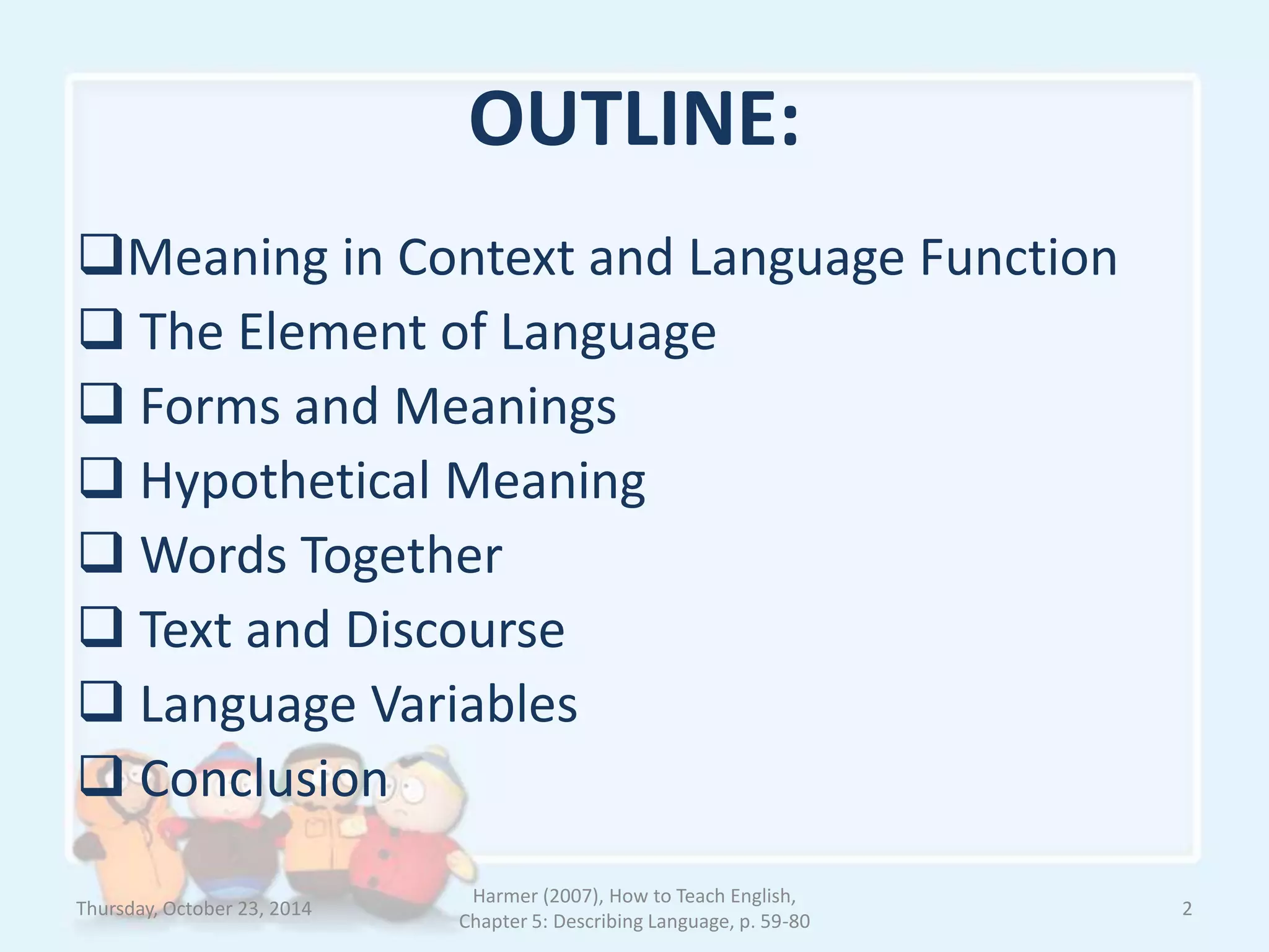 Describing Language | PPTX