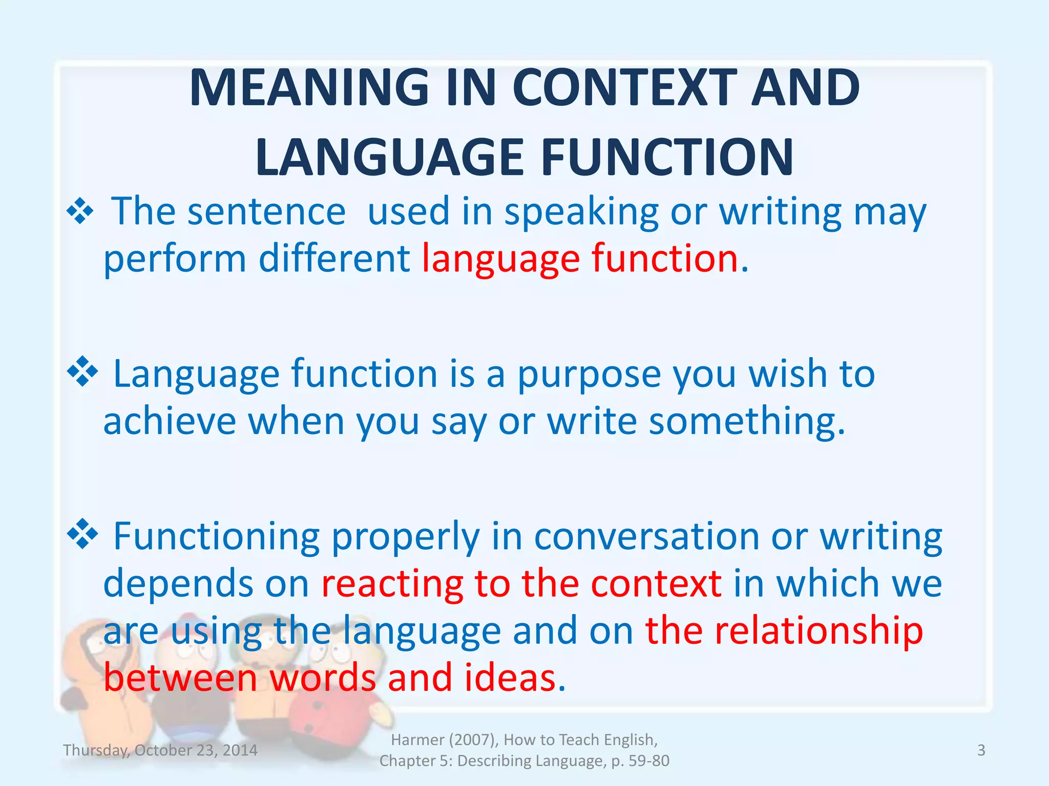 Describing Language | PPTX